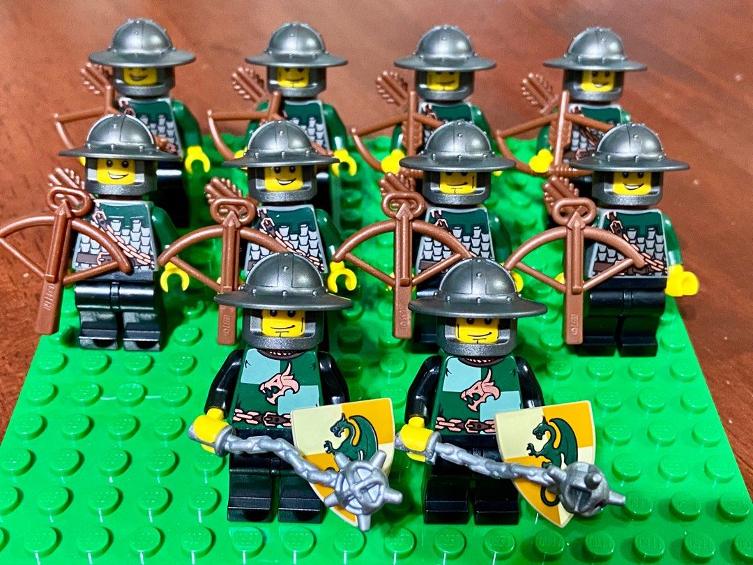 LEGO Kingdom Green Dragon Knights Minifigures, Hobbies & Toys, Toys ...