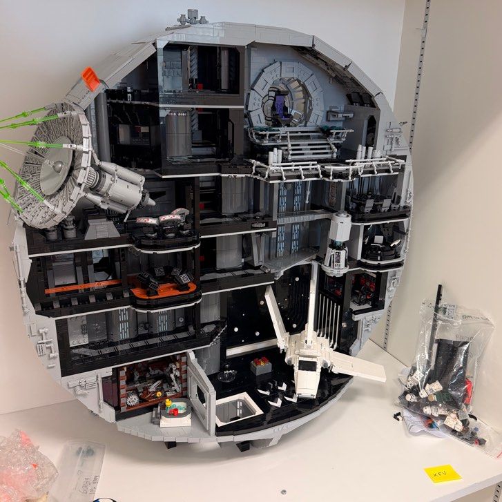 LEGO Star Wars Death Star Set (glued), Hobbies & Toys, Toys & Games on ...