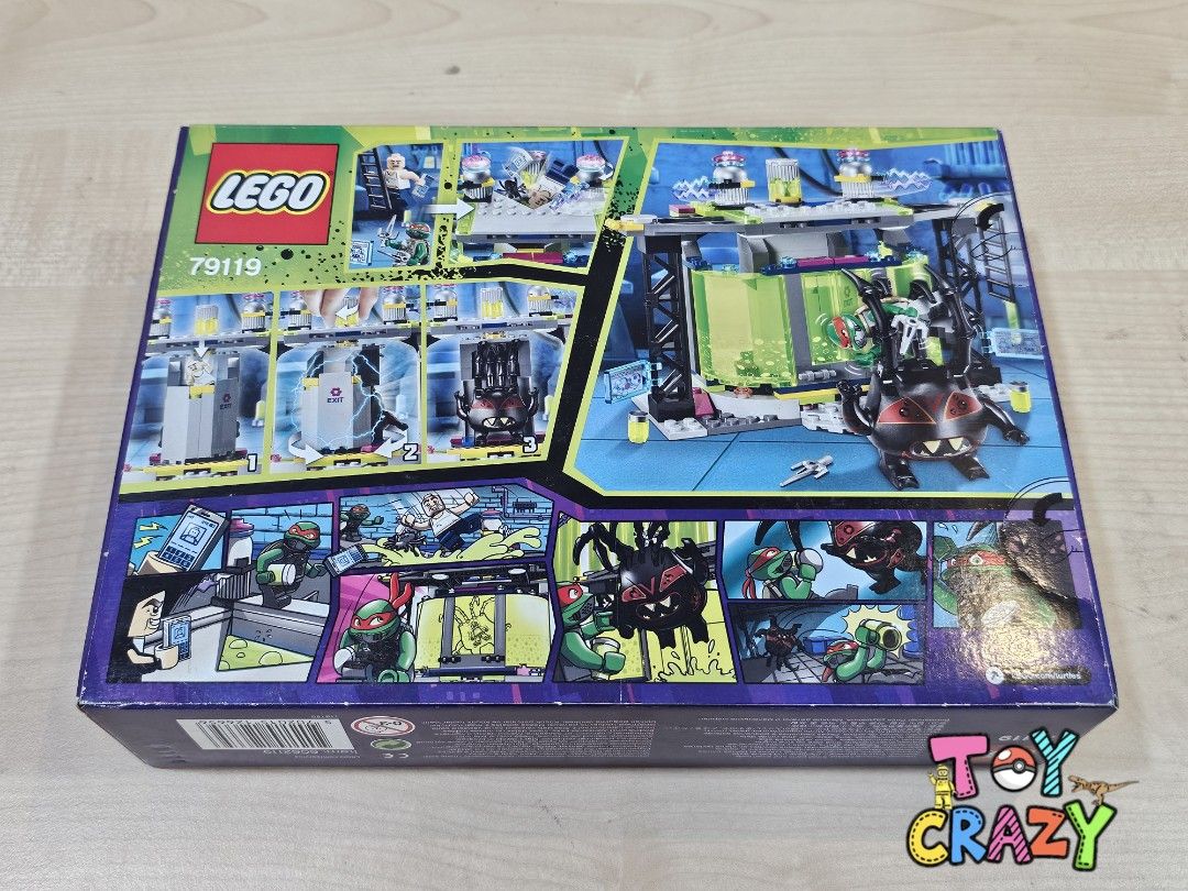 Lego Teenage Mutant Ninja Turtles 79119 Mutation Chamber Unleashed ...
