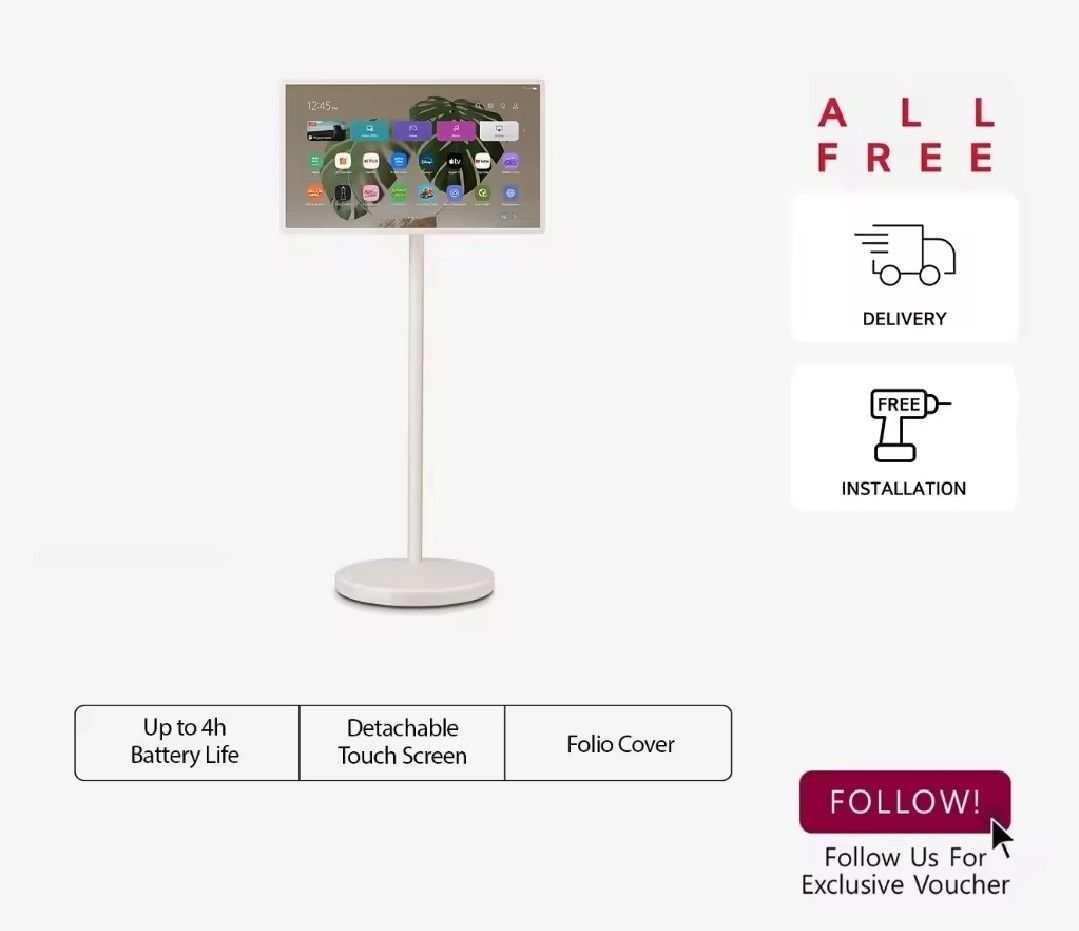 LG 27LX6TDGA (StanbyME 2) 27", TV & Home Appliances, TV & Entertainment ...