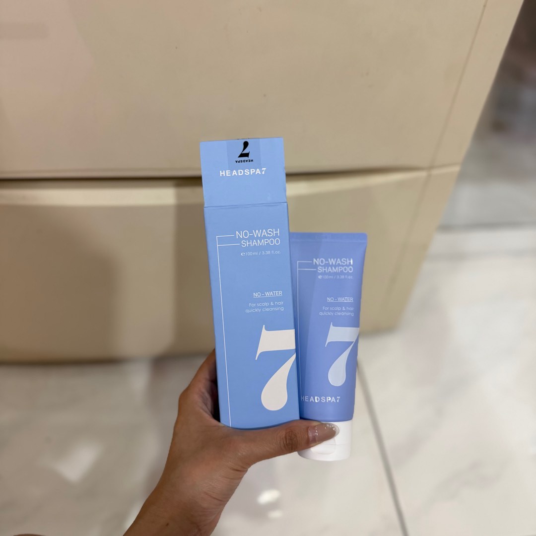 Like new! Headspa No Wash Shampoo, Kesehatan & Kecantikan, Perawatan ...