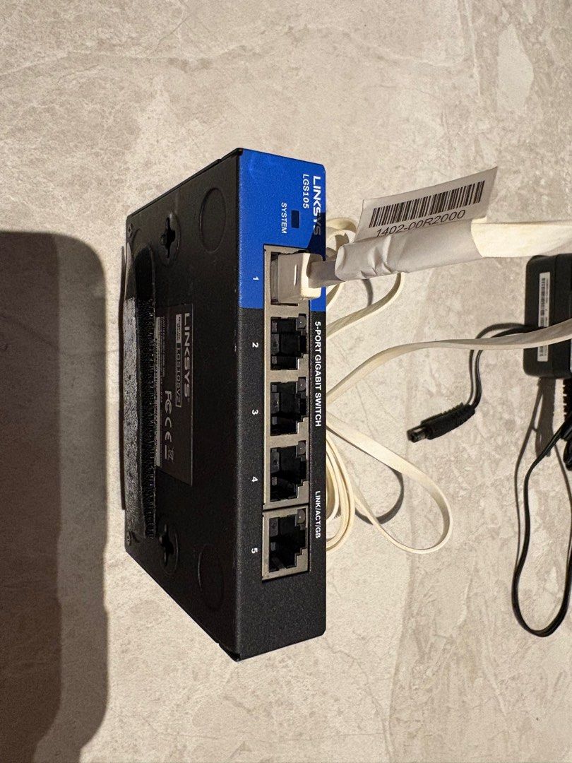 Linksys LGS105 5-Port Gigabit Switch, Computers & Tech, Parts ...