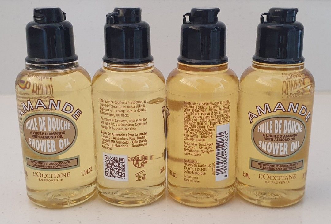 Loccitane Almond Shower Oil 35ml, Beauty & Personal Care, Bath & Body ...