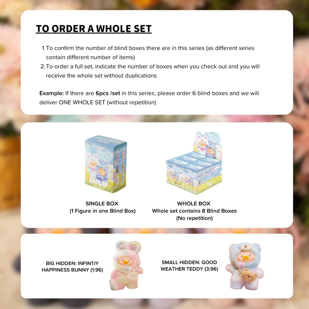 LuLu The Piggy - Joyful Time Series PVC Plush Keychain Blind Box ...