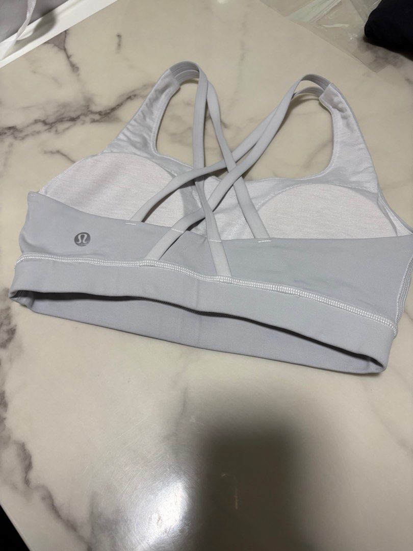 Lululemon Energy Bra white, Women's Fashion, Activewear on Carousell