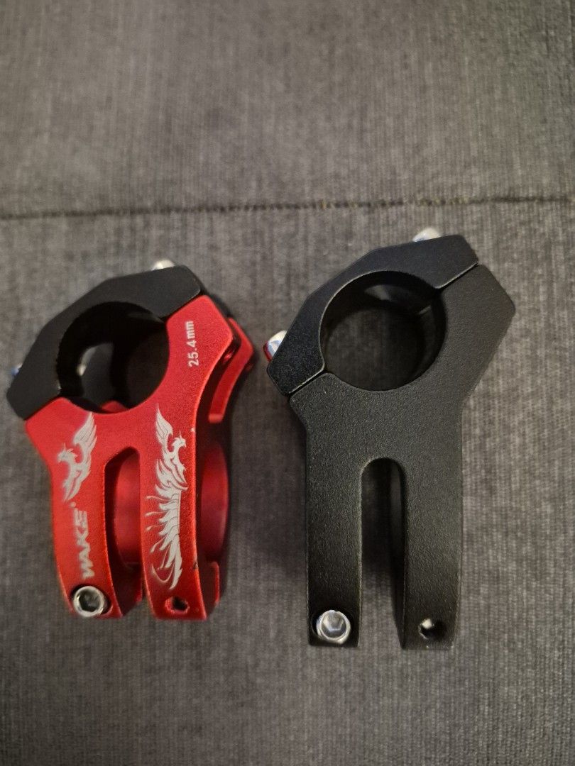 LUNJE & WAKE Bike Stems - Black & Red, Sports Equipment, Bicycles ...