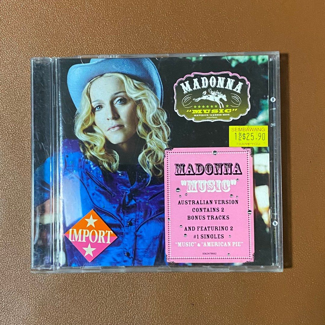 Madonna: Music. (Australian Version Contains 2 Bonus Tracks, American ...