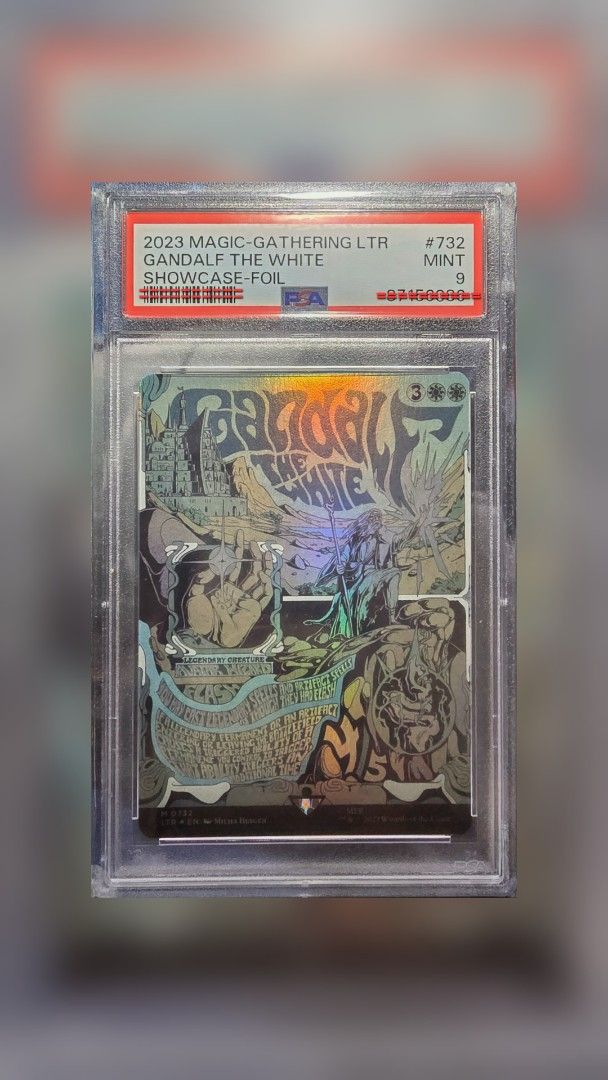 Magic: The Gathering - Gandalf the White Showcase Foil PSA 9 Borderless ...