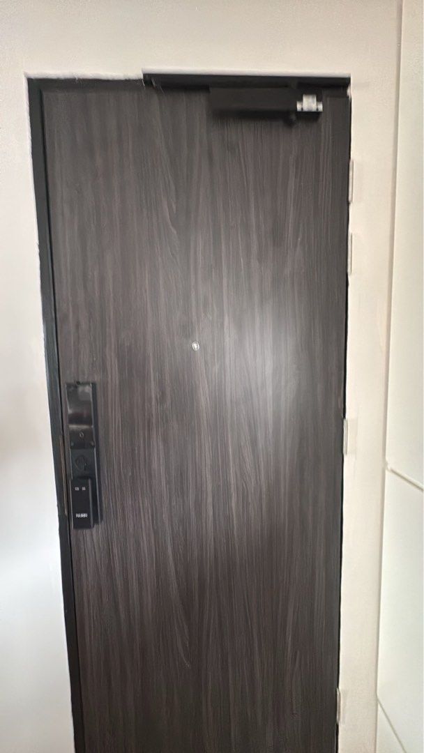 Main door + Metal gate + Digital locks, Furniture & Home Living ...