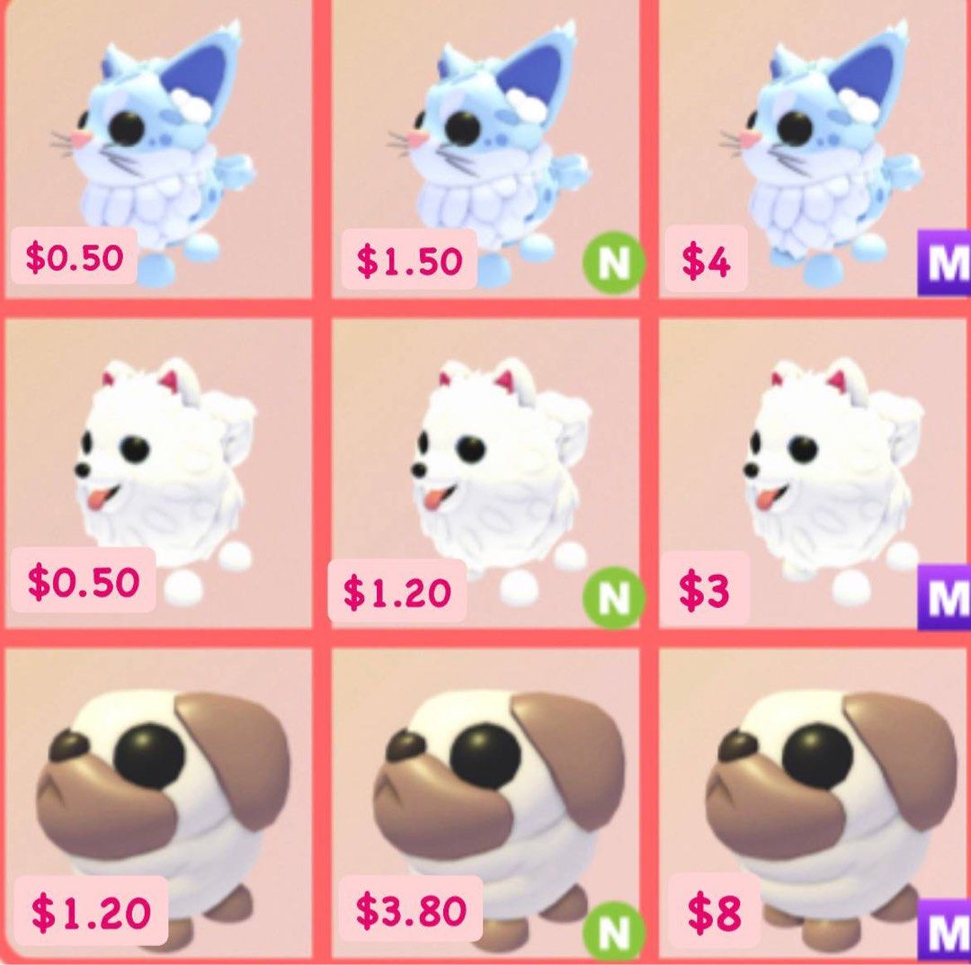 Maine Coon / Samoyed / Snowball Pug Adopt Me Christmas 2025, Video ...