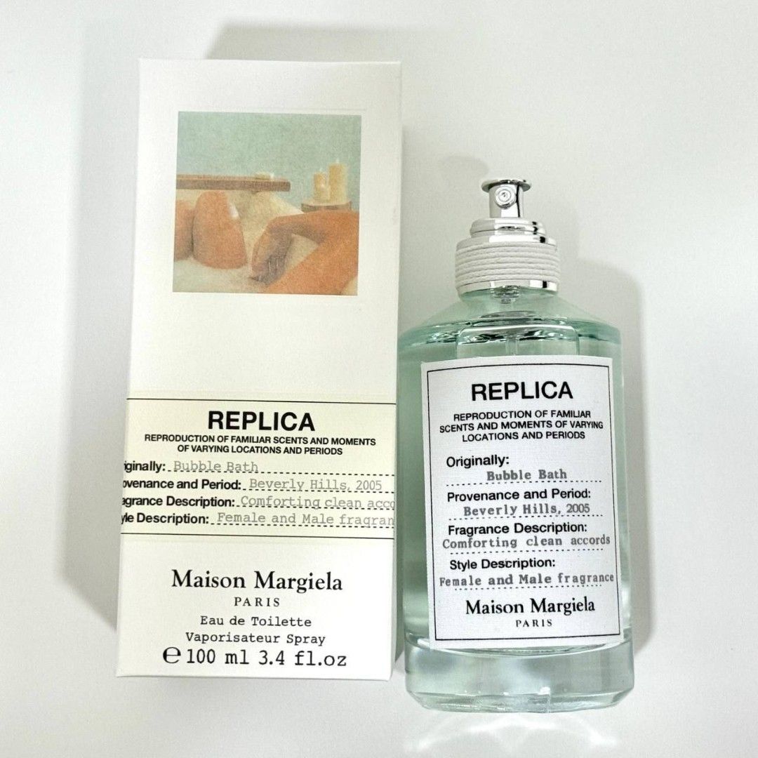 Maison Margiela Replica Bubble Bath Eau de Toilette 100ml, Beauty & Personal Care, Fragrance ...