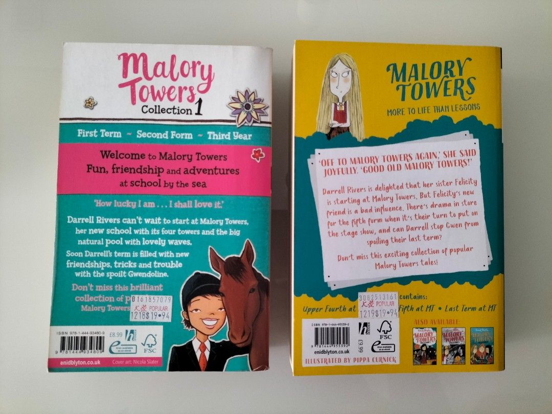 (OPEN TO BARGAIN) Malory Towers Collection 1 & 2 by Enid Blyton ...
