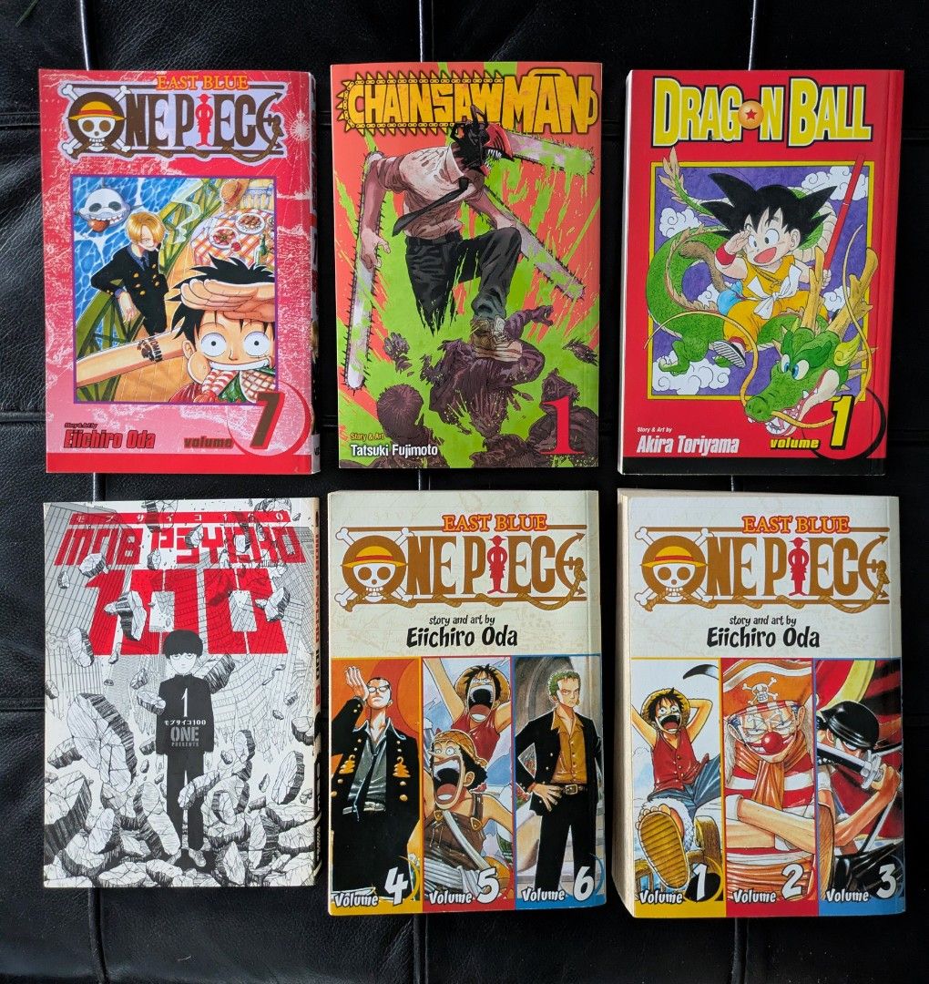 Manga - One Piece, Chainsaw Man, Mob Psycho 100, Drag N Ball, Hobbies ...