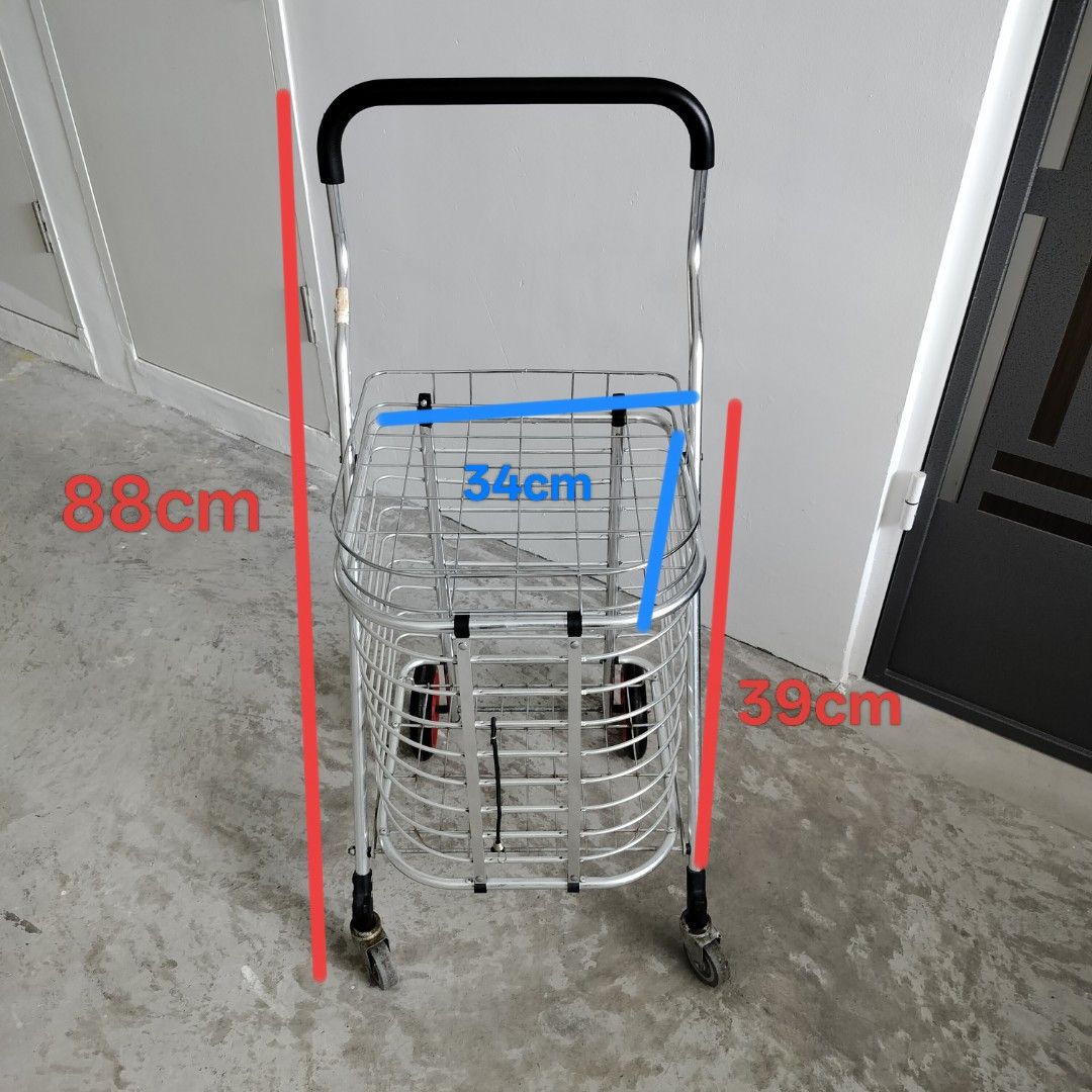 Market trolley Foldable 4 Wheels, Hobbies & Toys, Travel, Travel ...