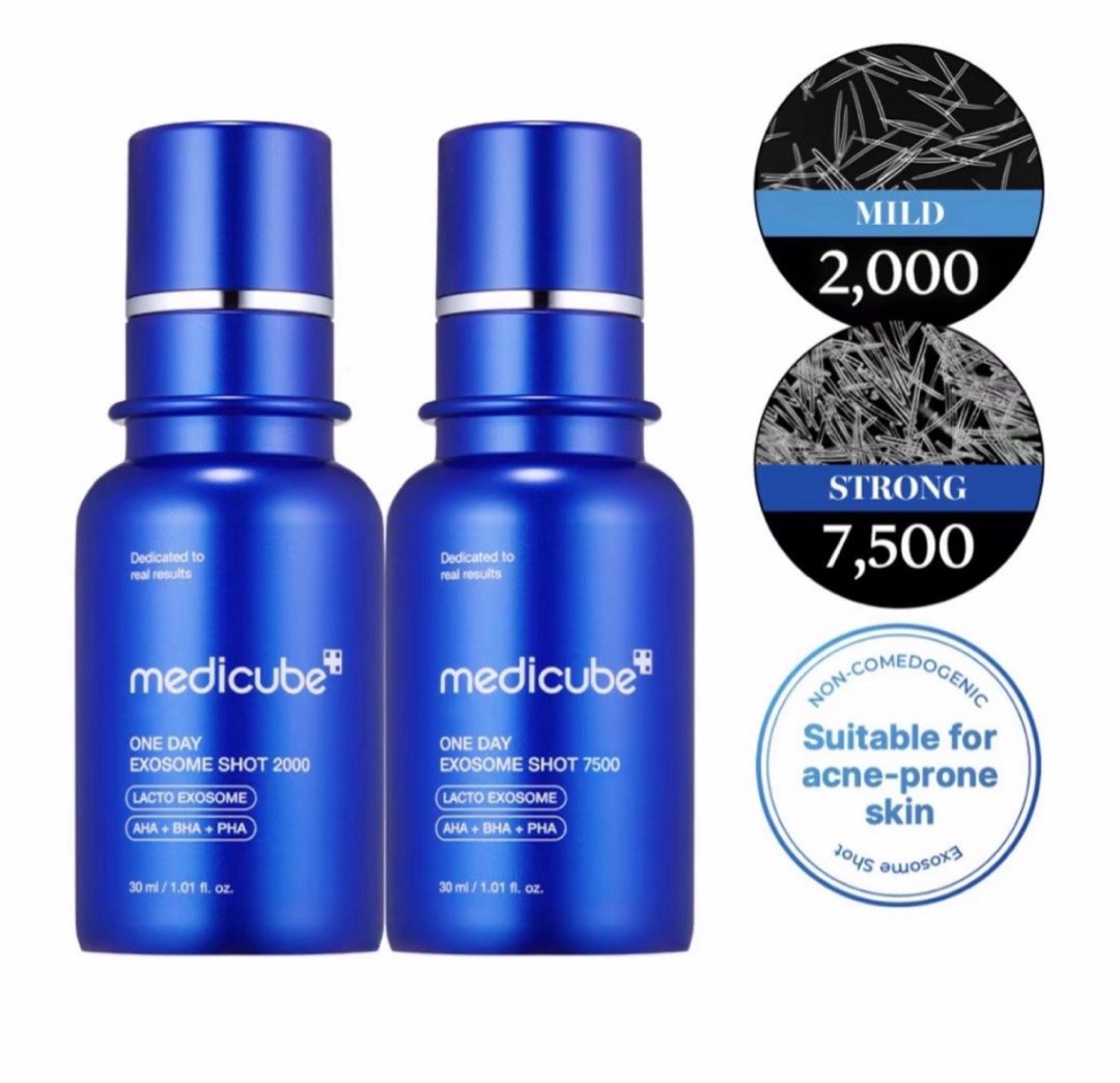 Medicube One Day exosome shot 7500, Beauty & Personal Care, Face, Face ...