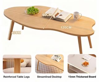 (CLEARANCE SALE 💯) Casterfield Coffee Table with Glass Top | Meja Kopi ...