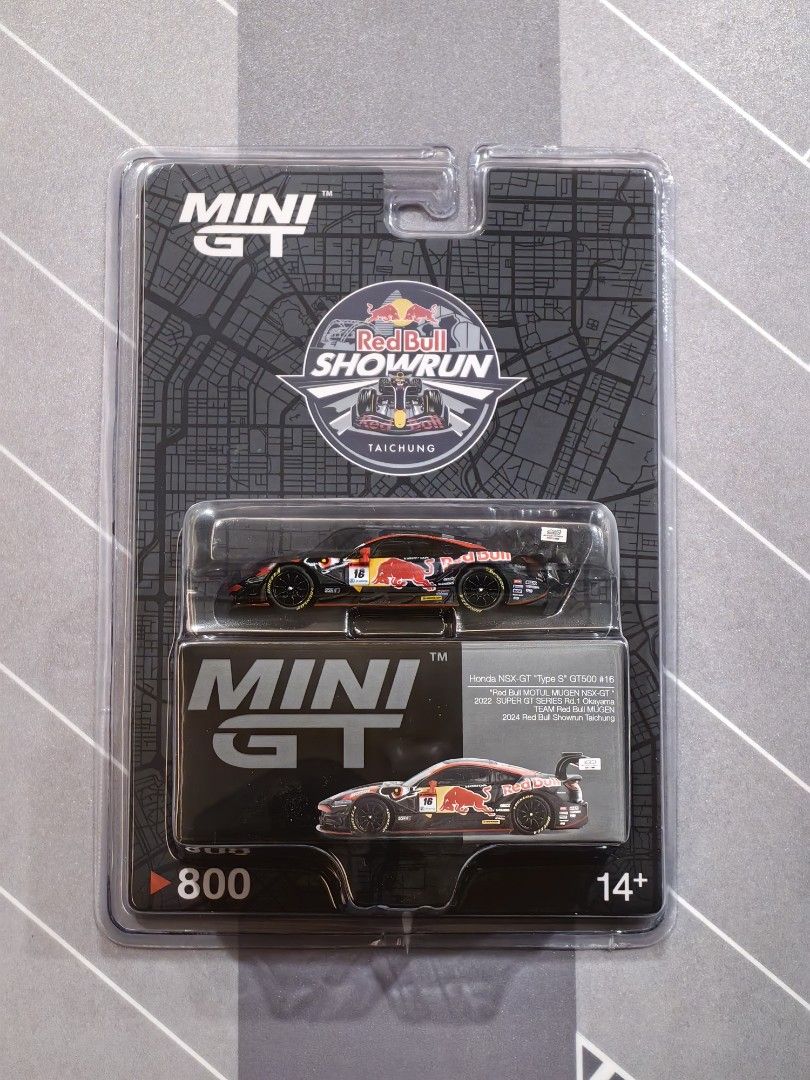 Mini GT #800 Honda NSX-GT (Type S) GT500 Red Bull Showrun TaiChung ...