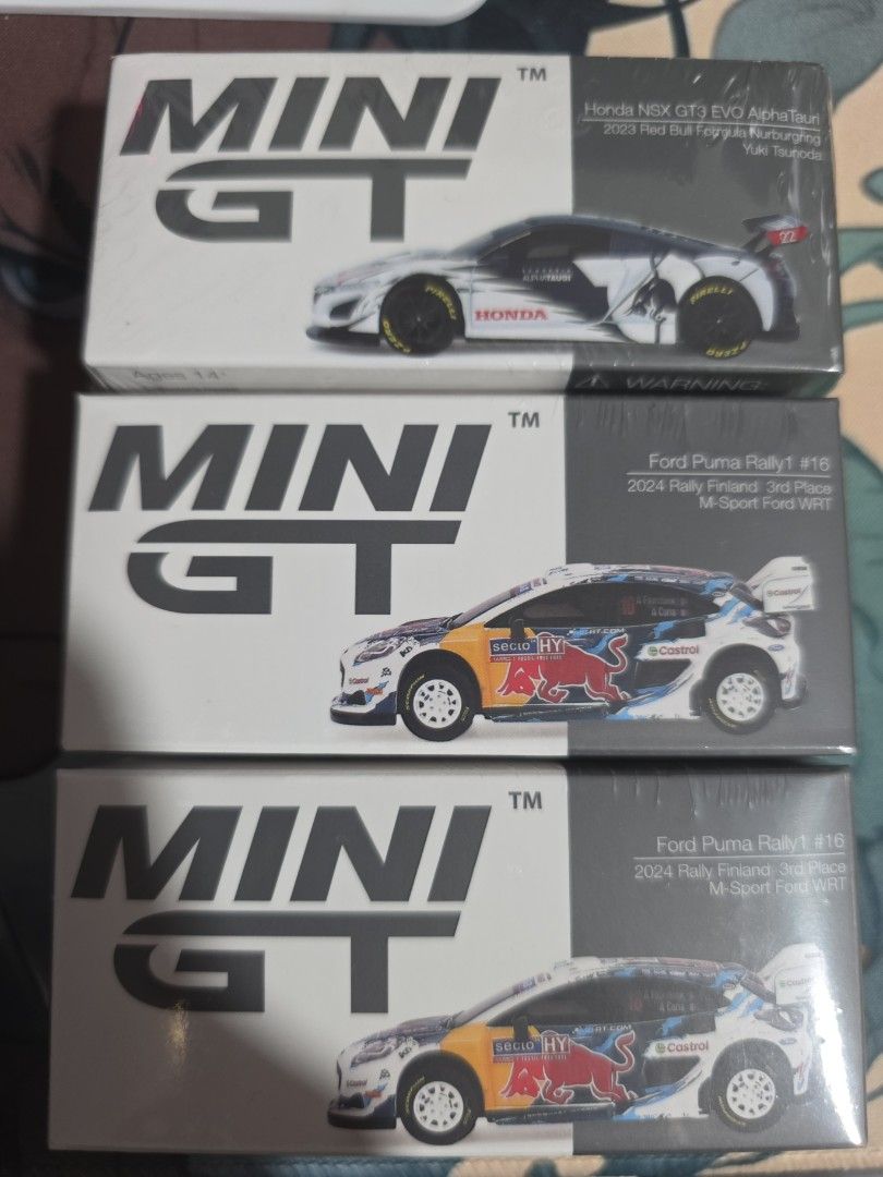 MiniGT Honda NSX GT3 EVO AlphaTauri and Ford Puma Rally1, Hobbies ...