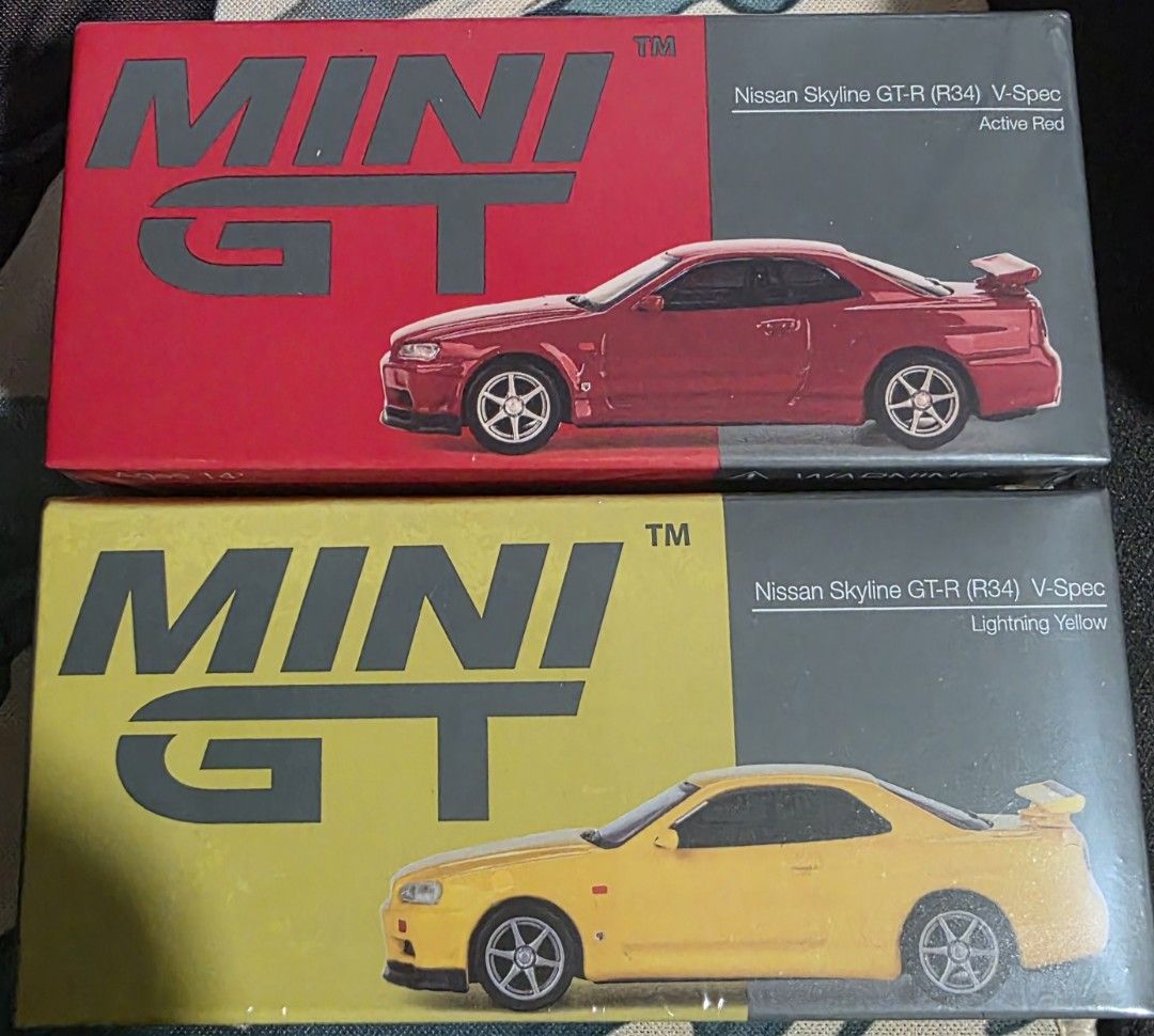 MiniGT Nissan Skyline GTR R34 Vspec, Hobbies & Toys, Toys & Games on ...