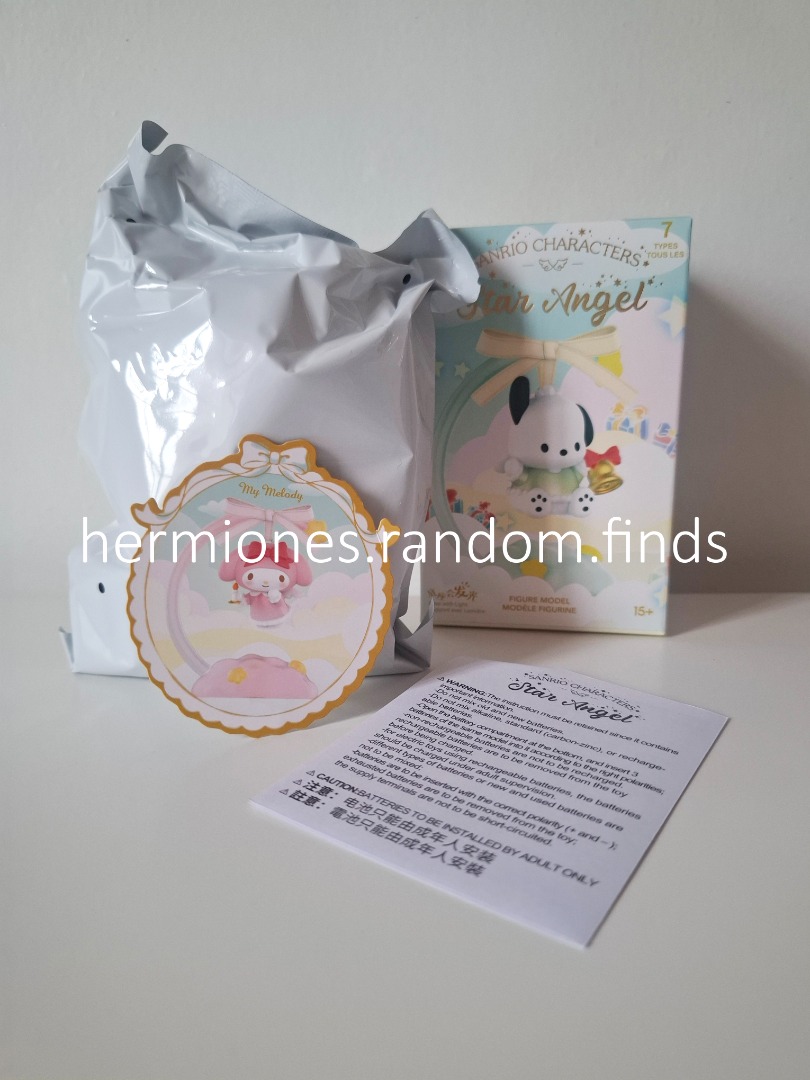 Miniso Sanrio Characters Star Angel Blind Box Figure Toy My Melody ...
