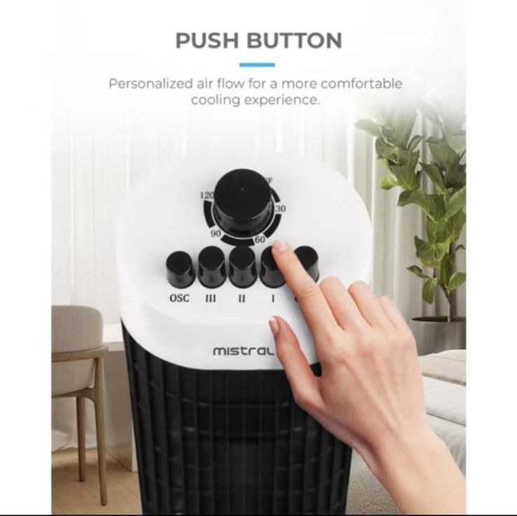 Mistral Tower Fan MFD310 - 3 Speed Settings, Furniture & Home Living ...