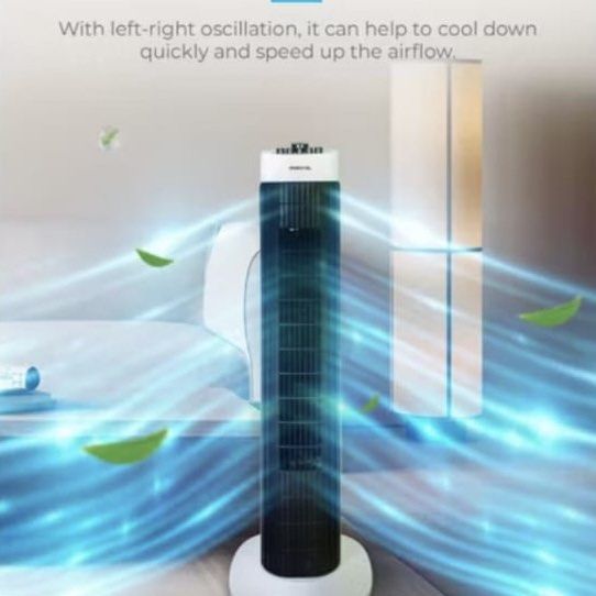 Mistral Tower Fan MFD310 - 3 Speed Settings, Furniture & Home Living ...
