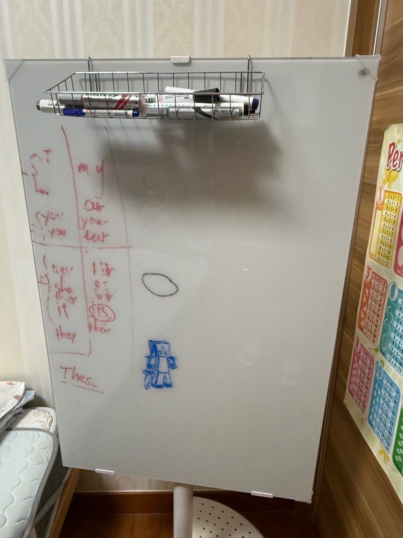 Mobile Whiteboard with Pen Holder, Hobbies & Toys, Stationery & Craft ...