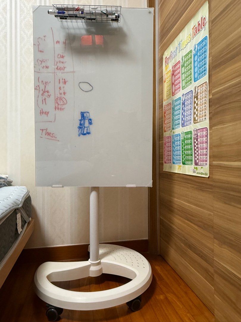 Mobile Whiteboard with Pen Holder, Hobbies & Toys, Stationery & Craft ...
