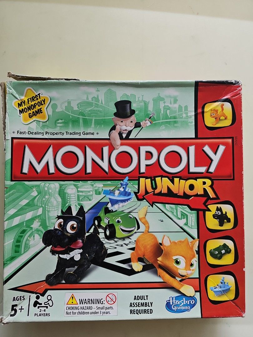 Monopoly Junior Board Game, Hobbies & Toys, Toys & Games on Carousell