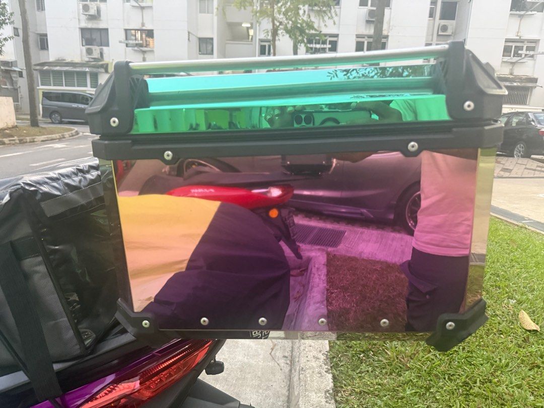 Motorbike Rear Box, Motorcycles, Motorcycle Accessories on Carousell