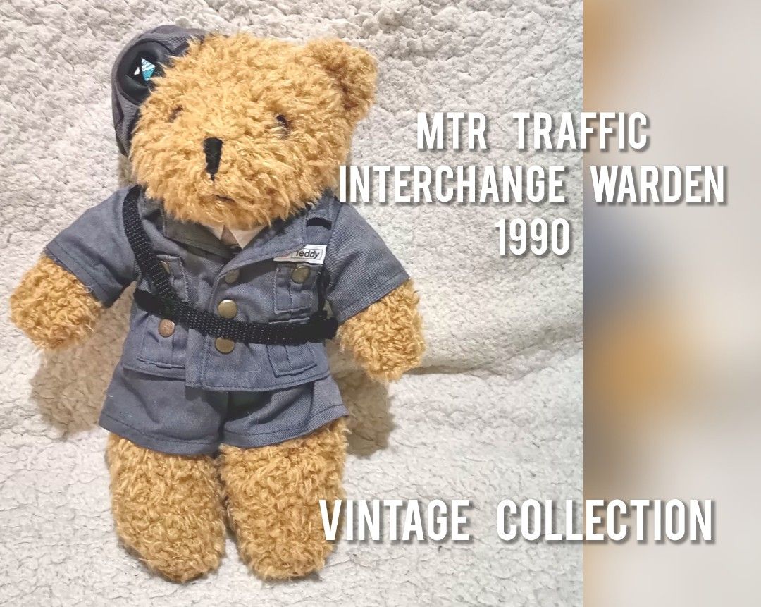 MTR TRAFFIC INTERCHANGE WARDEN Teddy Bear Plush, Hobbies & Toys, Toys ...