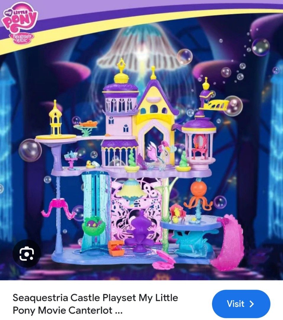 My Little Pony seaquestria Castle, Hobbies & Toys, Toys & Games on ...