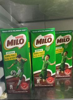 Milo UHT Chocolate Malted Milk Original (4 x 6 x 200ml), Food & Drinks ...