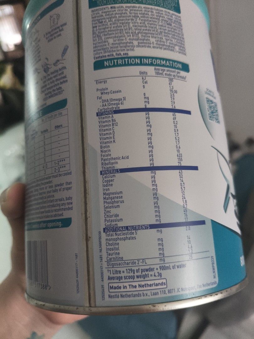 Nestle NAN Optipro 1 Infant Formula, Babies & Kids, Nursing & Feeding ...