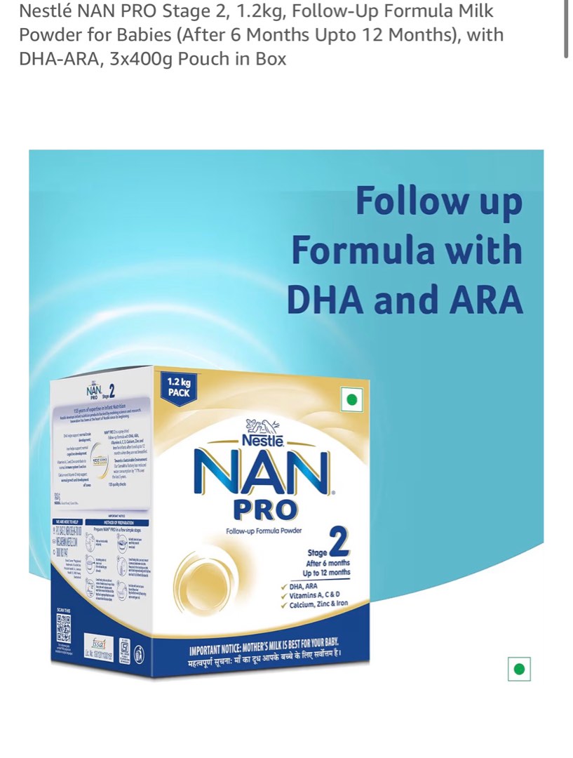 70% discount sale-Nestle NAN PRO Stage 2 Follow-Up Formula 1.2kg ...