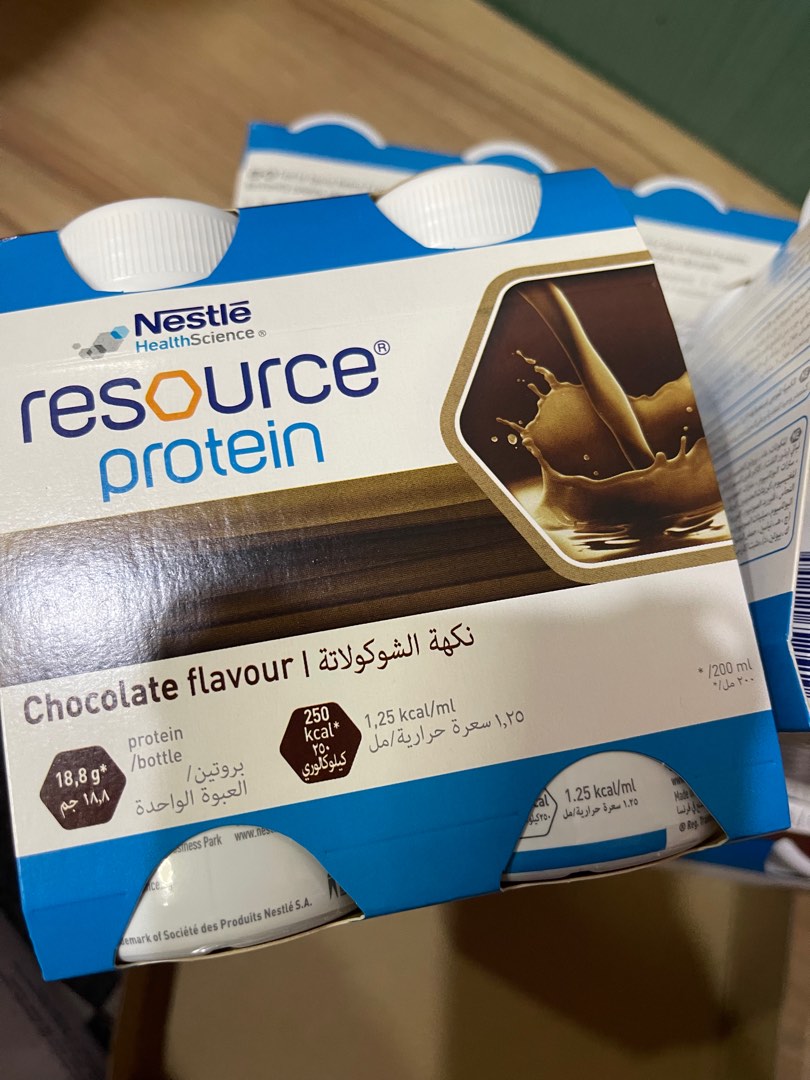 Nestle Resource Protein Chocolate Nutritional Drink, Health & Nutrition ...
