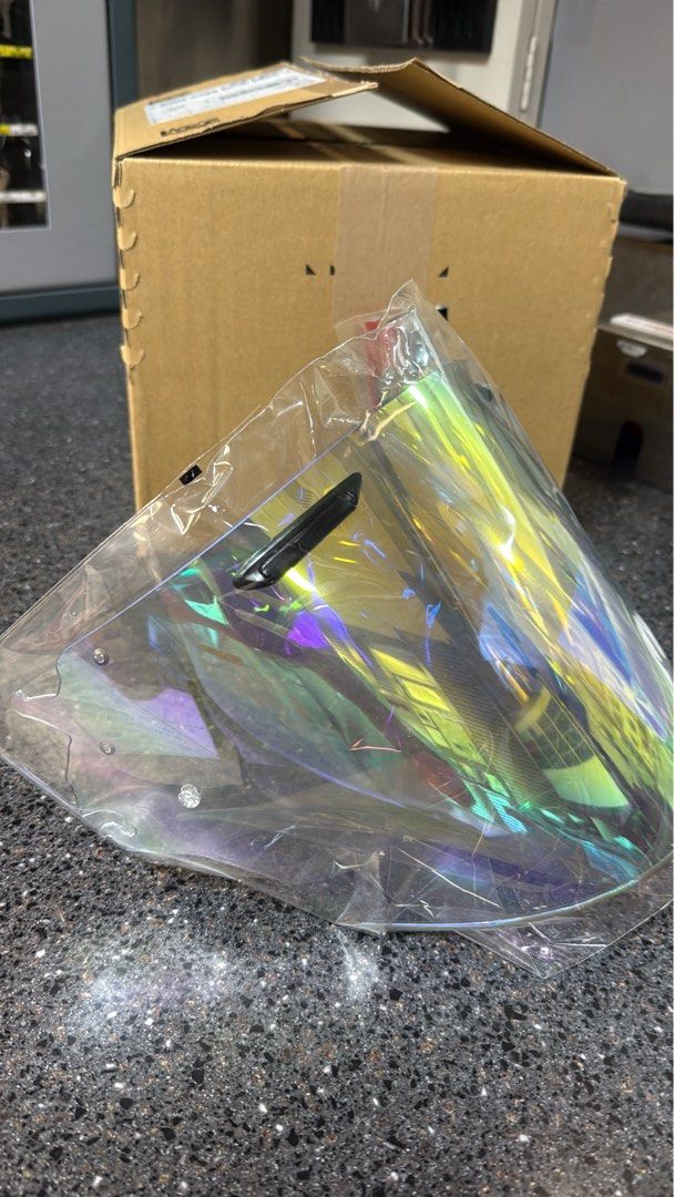 Arai Visor Vzram titan light red, Motorcycles, Motorcycle Accessories ...