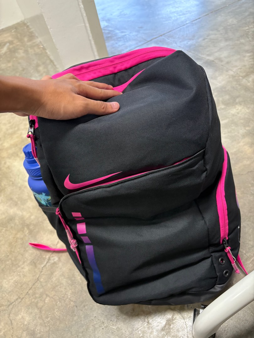 Nike Elite Backpack - Black and Pink Kay yow, Men's Fashion, Bags ...