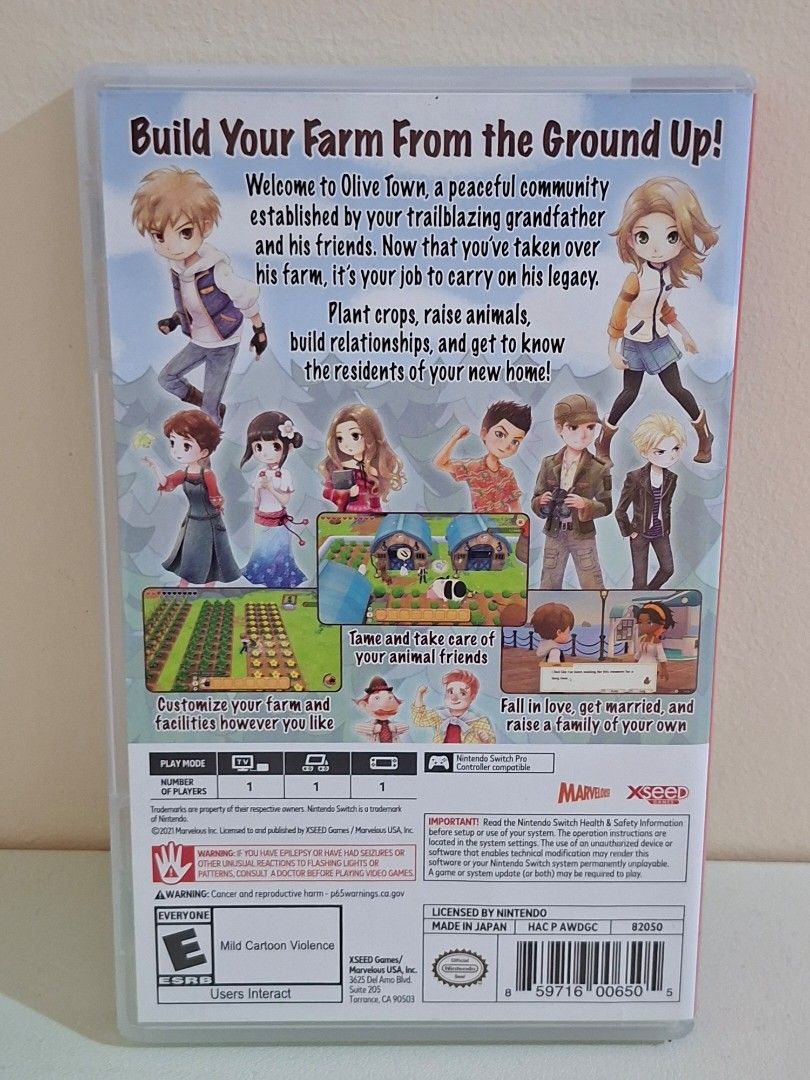 [Nintendo Switch Game] Story Of Seasons: Pioneers Of Olive Town, Video ...