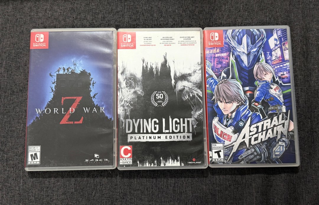 Nintendo Switch Games: World War Z, Dying Light, Astral Chain, Video ...