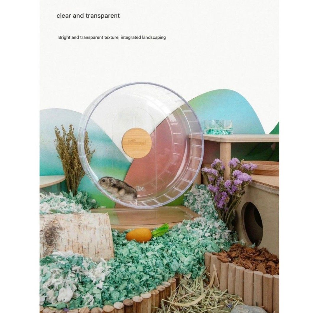 Niteangel Silent Hamster Wheel - 21 cm S Size, Pet Supplies, Homes ...