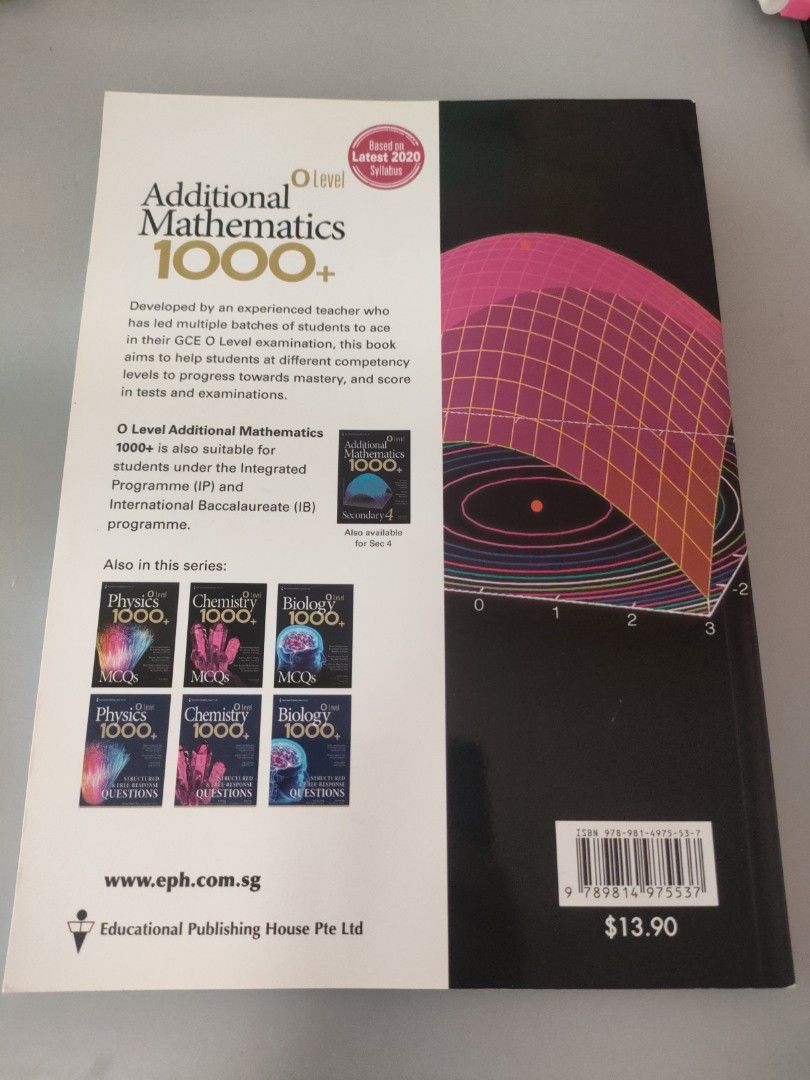 O Level Additional Mathematics 1000+ Secondary 3, Hobbies & Toys, Books ...