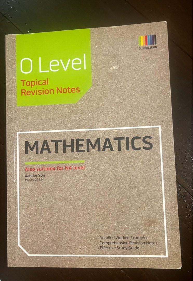O Level Mathematics Topical Revision Notes, Hobbies & Toys, Books ...