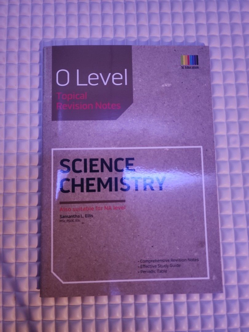 O Level Science Chemistry Topical Revision Notes, Hobbies & Toys, Books ...