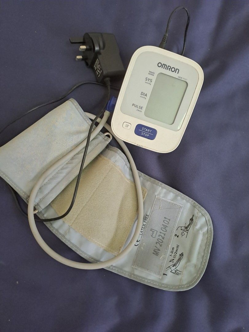 Omron Blood Pressure Monitor, Health & Nutrition, Health Monitors ...