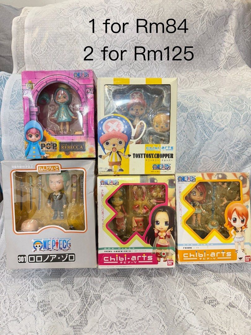 One Piece Anime Figures - Rebecca, Tony Tony Chopper, Zoro, Nami, Boa ...