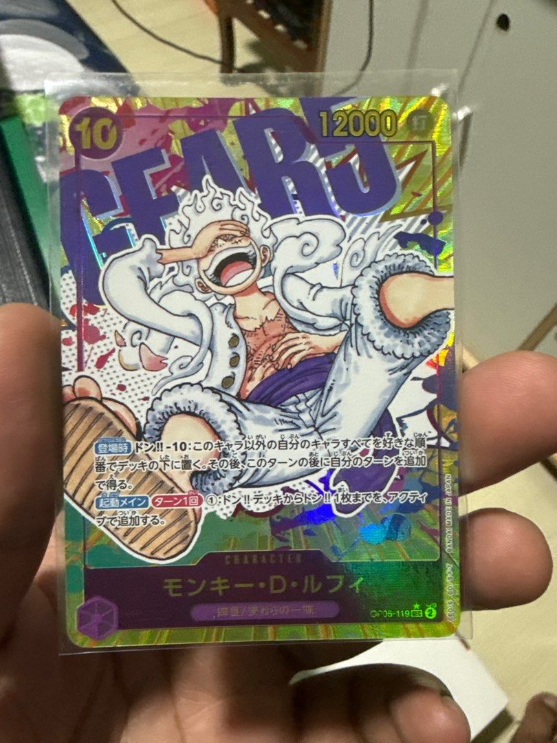 OP05 Gear 5 Luffy AA, Hobbies & Toys, Toys & Games on Carousell