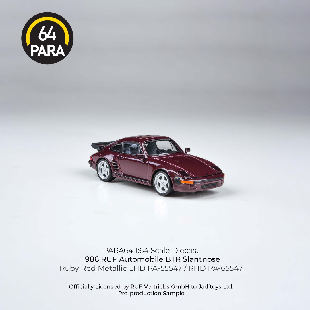 Para64 1/64 1986 RUF Automoblie BTR Slantnose PA55547 Diecast Scale ...