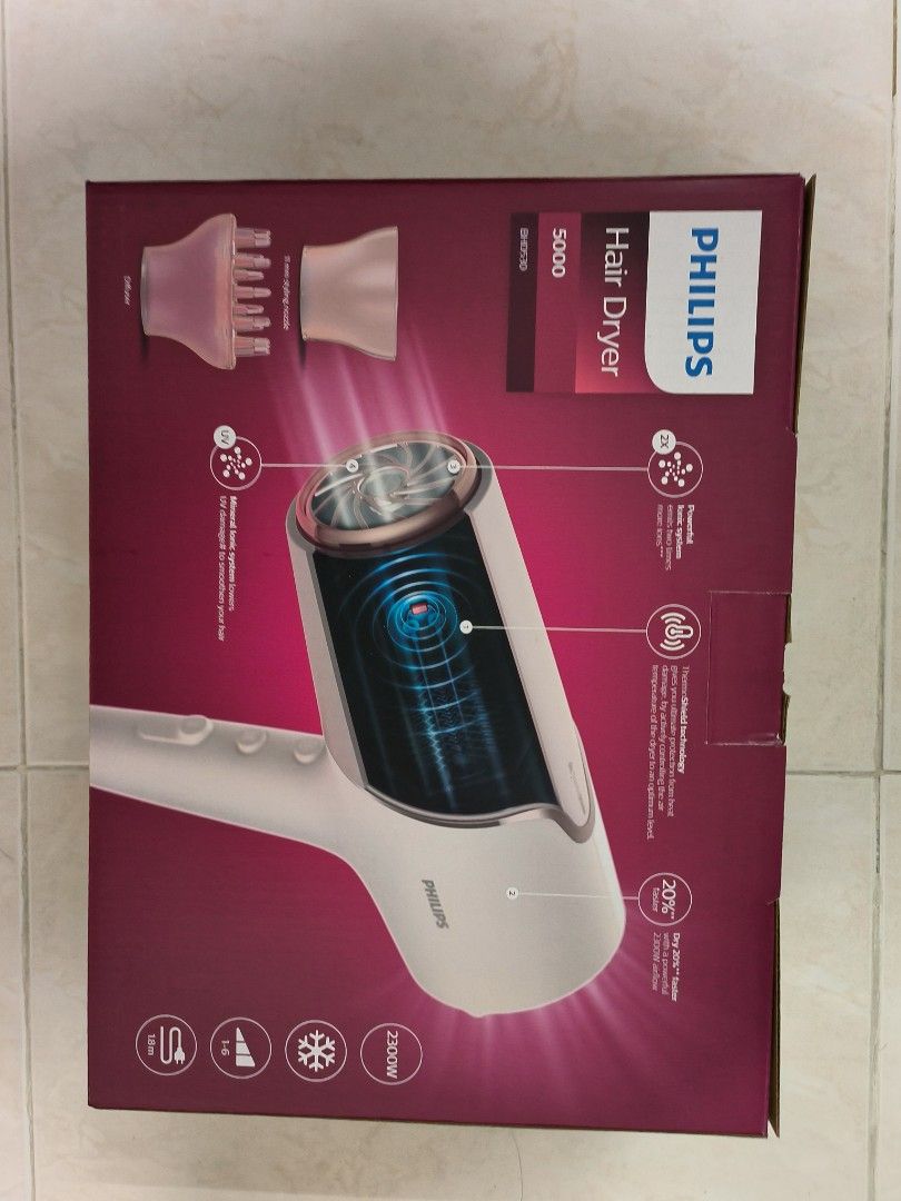 Philips 5000 Series Hair Dryer, Beauty & Personal Care, Hair Products on Carousell