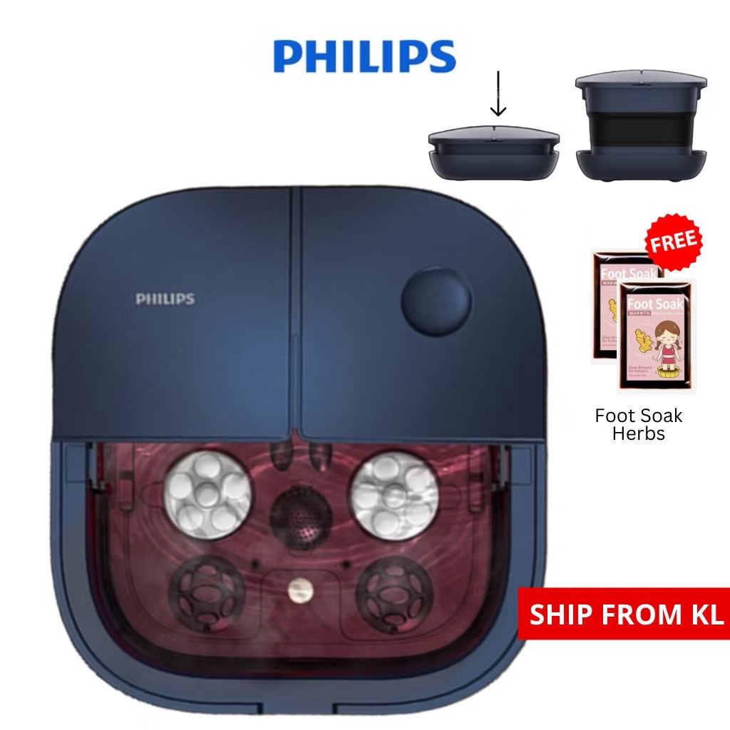 PHILIPS Foldable Foot Bath / Spa Massage Tub, TV & Home Appliances ...
